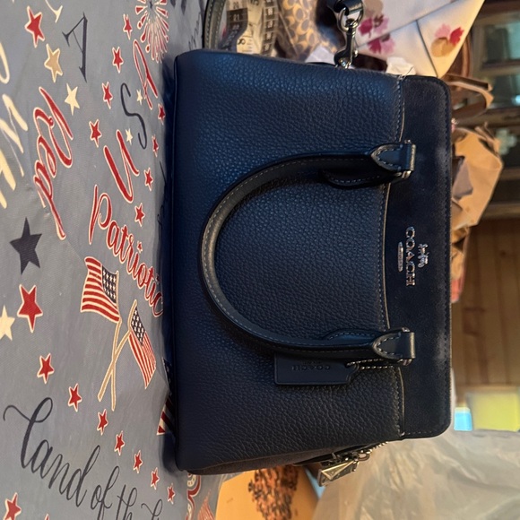 Coach | Bags | Coach Navy Blue Leather Crossbody Bag | Poshmark